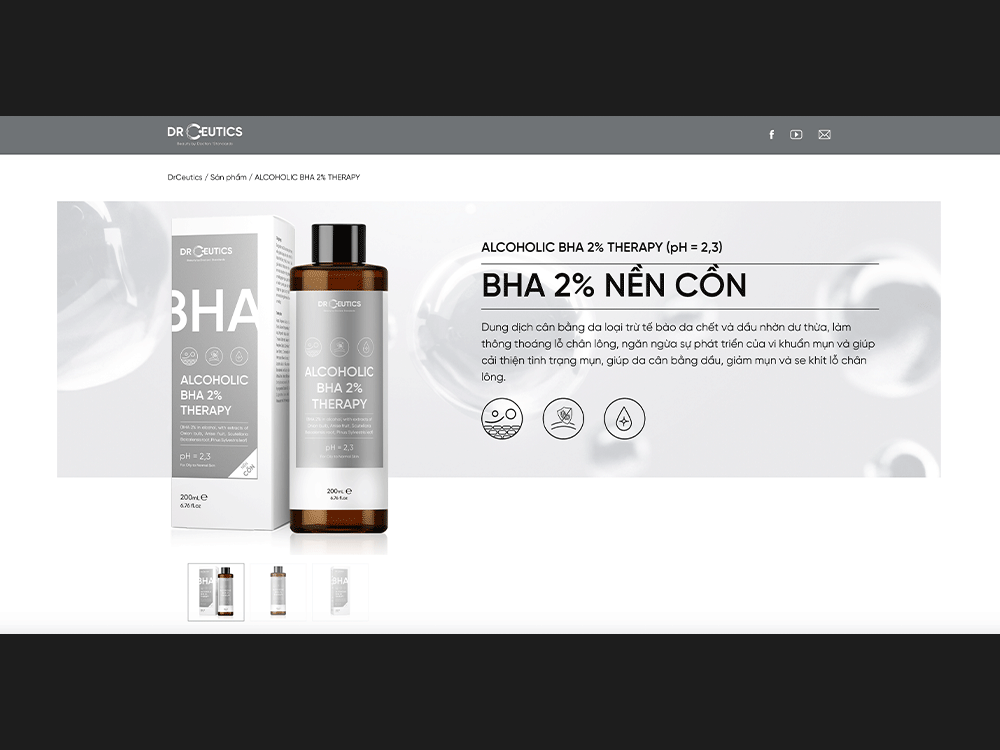 DrCeutics | ALCOHOLIC BHA 2% THERAPY